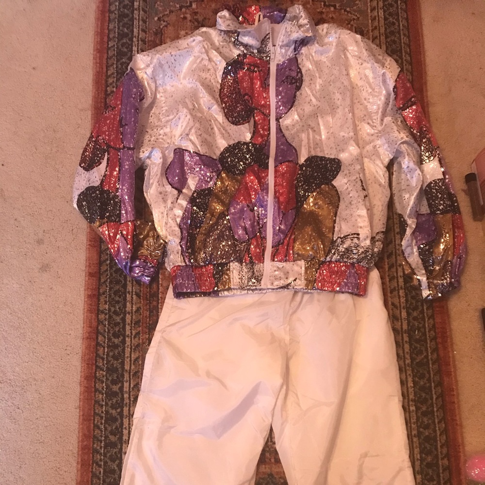 80s Nylon Outfit Set - Gem